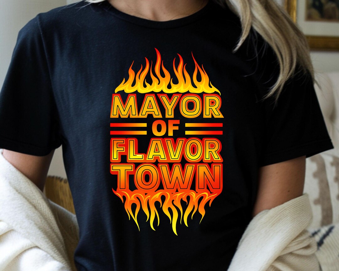 Mayor of Flavortown PNG | Funny Flame Text Design | High-quality PNG ...