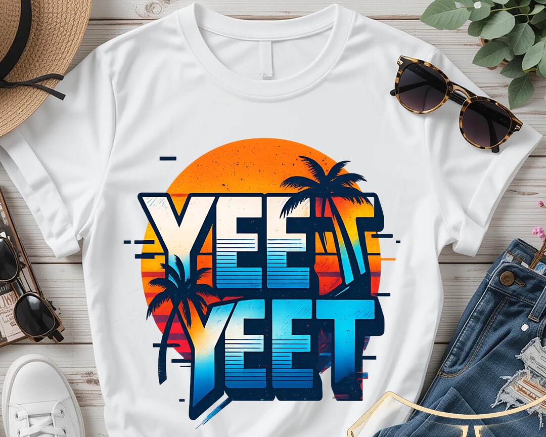 Yee Yeet Retro Sunset PNG - Etsy