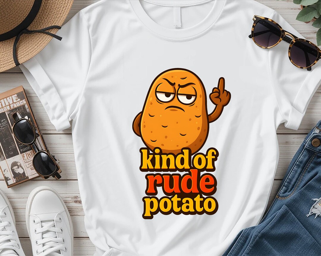 Funny Rude Potato PNG: Sarcastic Cartoon Design (digital Download) - Etsy