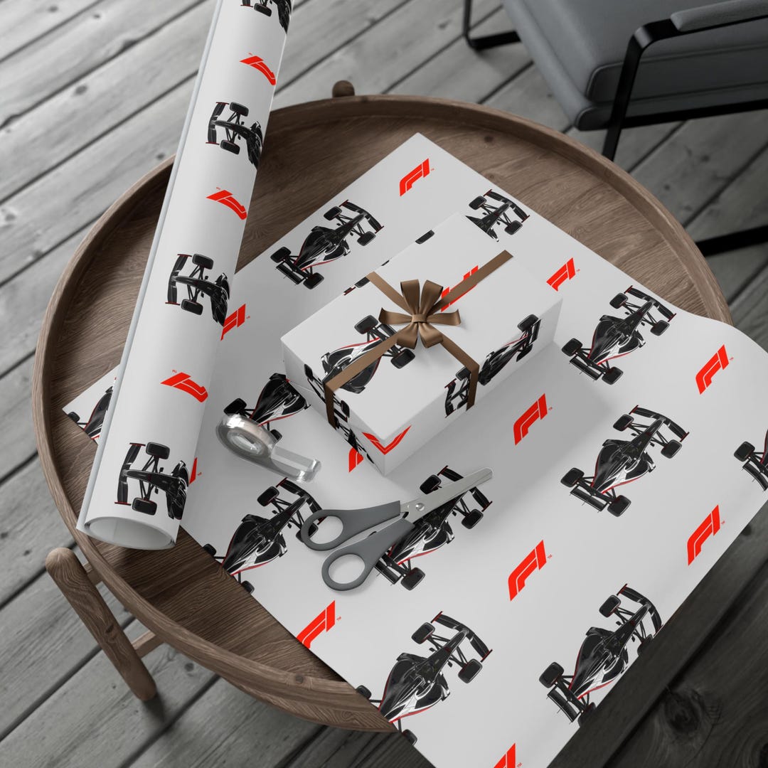 Formula 1 Gift Wrap: Racing Theme, Matte or Satin Finish - Etsy