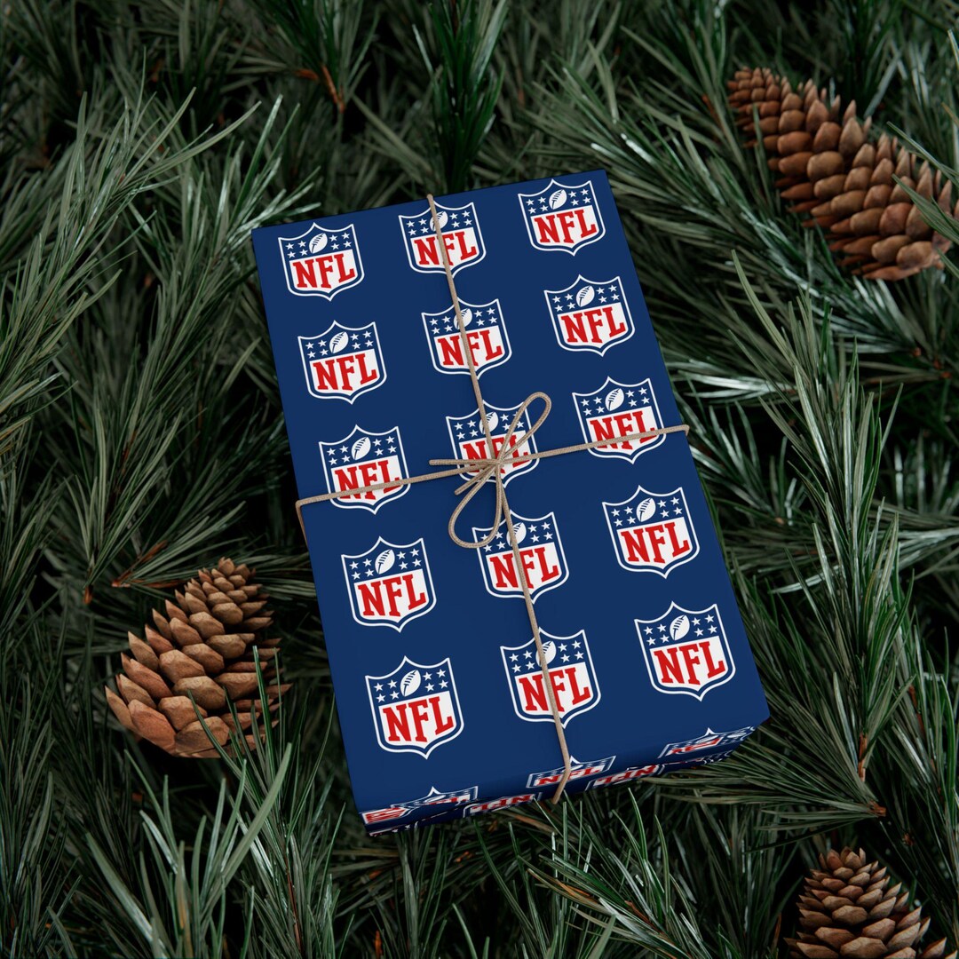 NFL Football Gift Wrap | Official Team Colors, Ships Rolled - Etsy