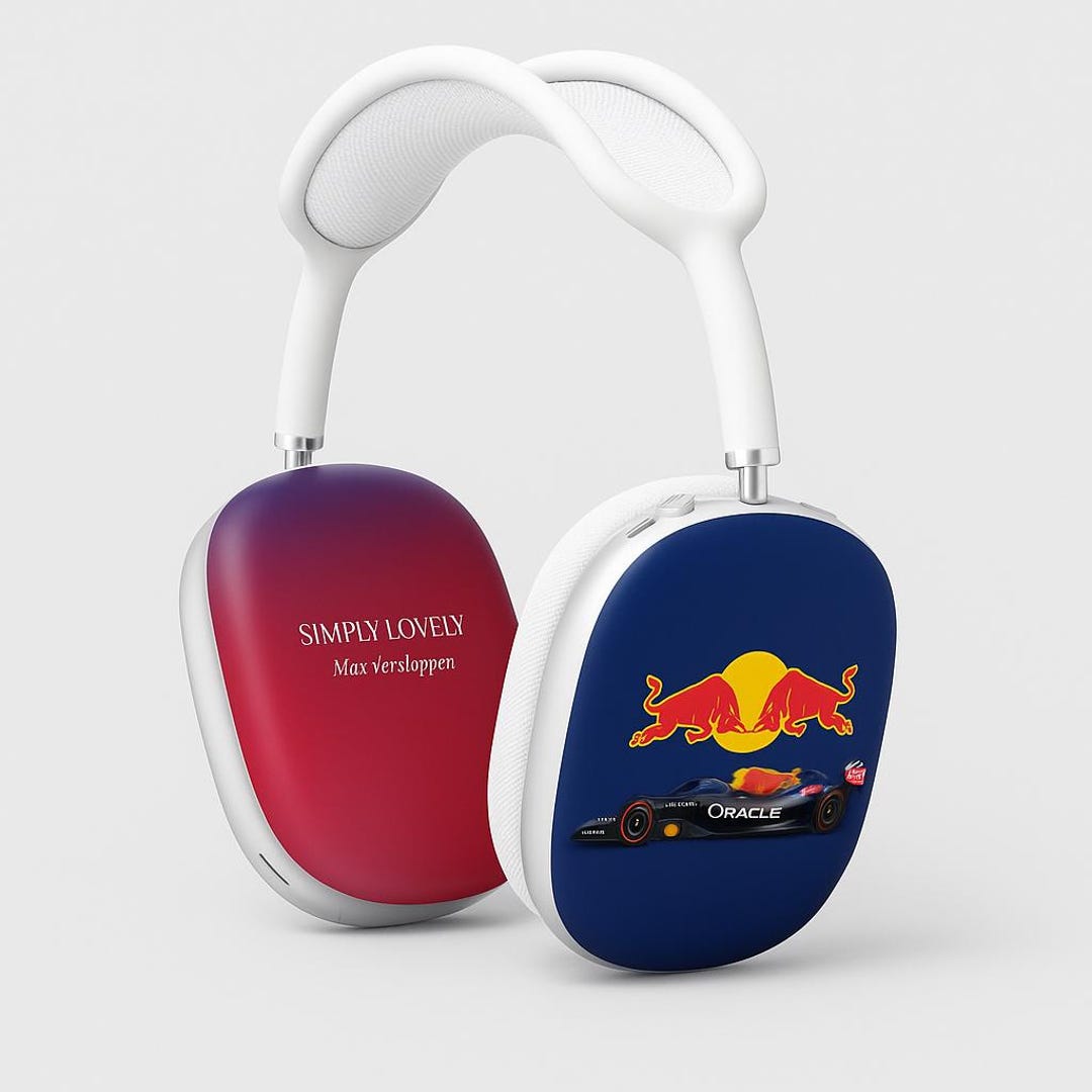 Max Verstappen Airpods Max Case: Red Bull Racing F1 Headphone Skin - Etsy