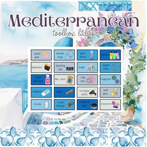 Mediterranean Classroom Decor Set: Toolbox Theme (digital Download ...