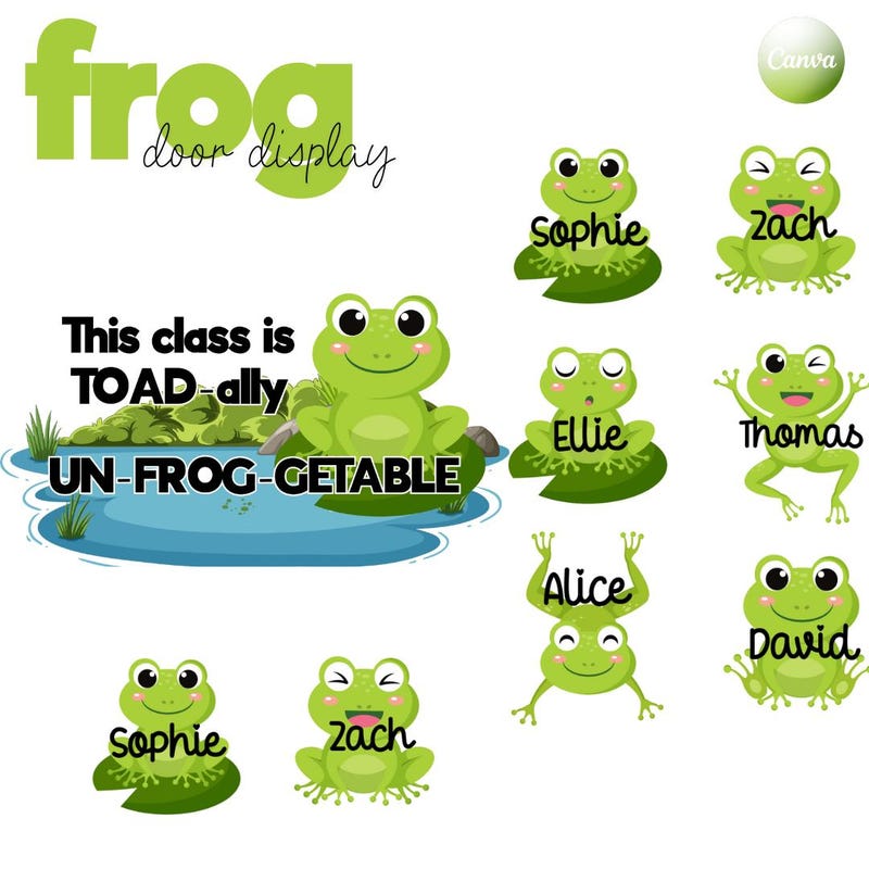 Frog Classroom - Etsy