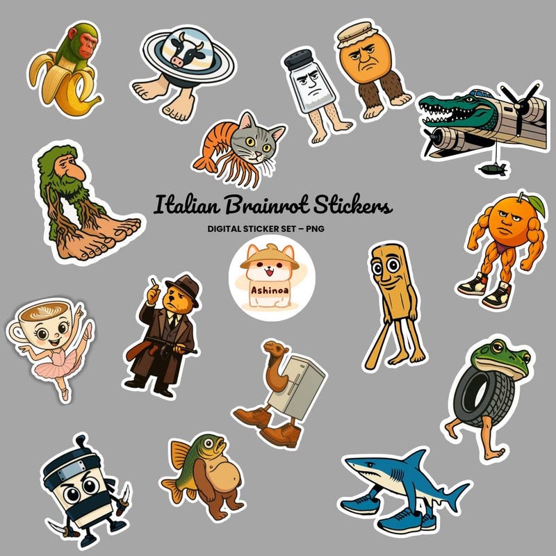 Brainrot Stickers - Etsy