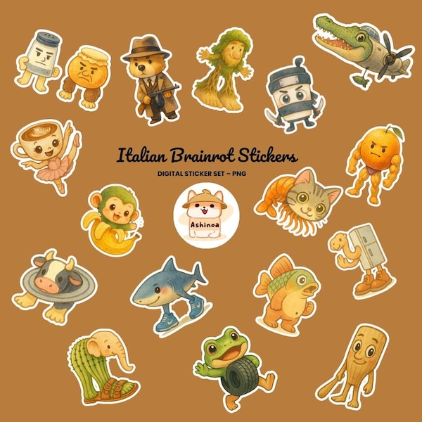 Papercraft de brainrot - Etsy Portugal