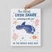 The Cutest Little Shark Handprint Art - Printable Footprint Keepsake ...