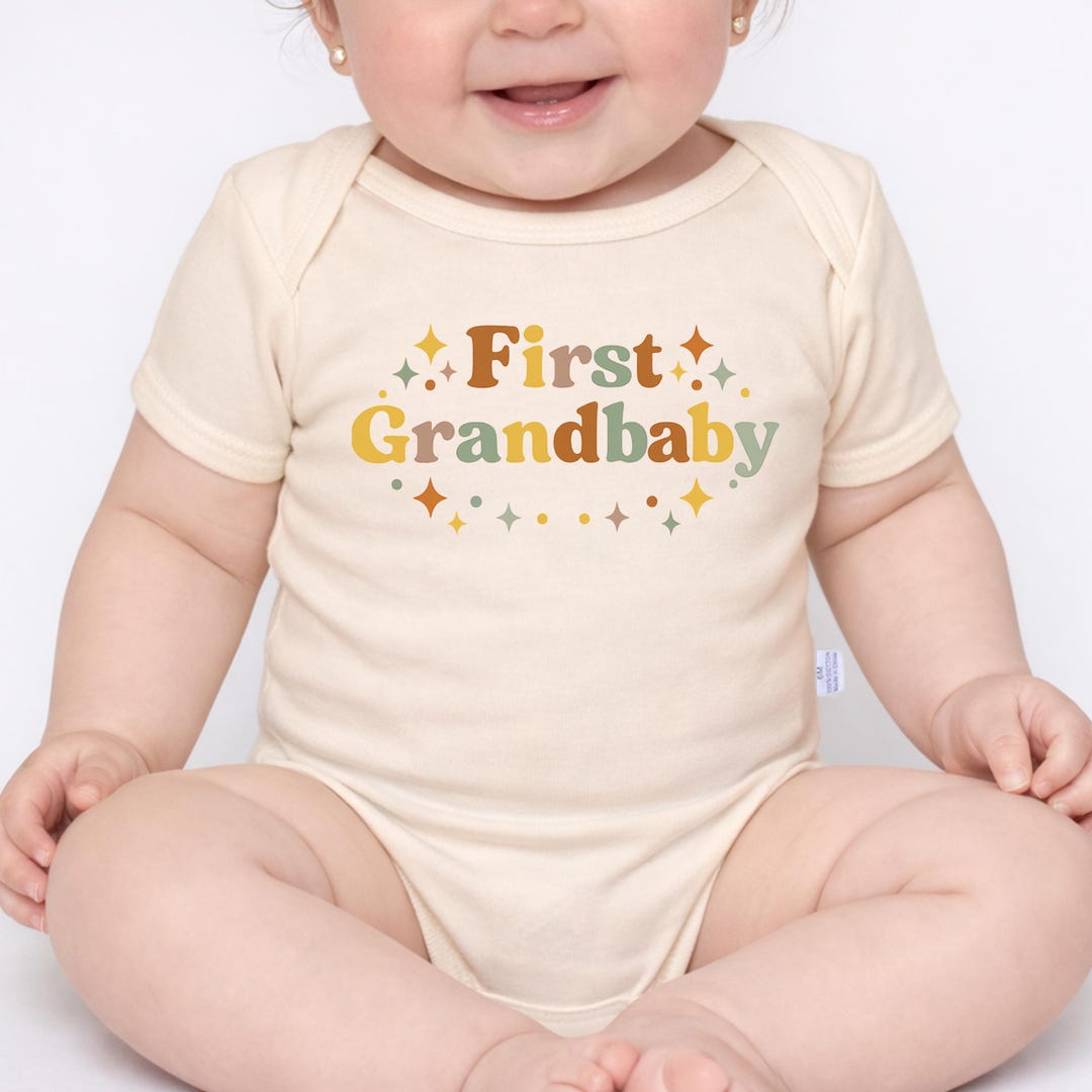 First Grandbaby PNG, Pregnancy Announcement Bodysuit Design, Grandma ...