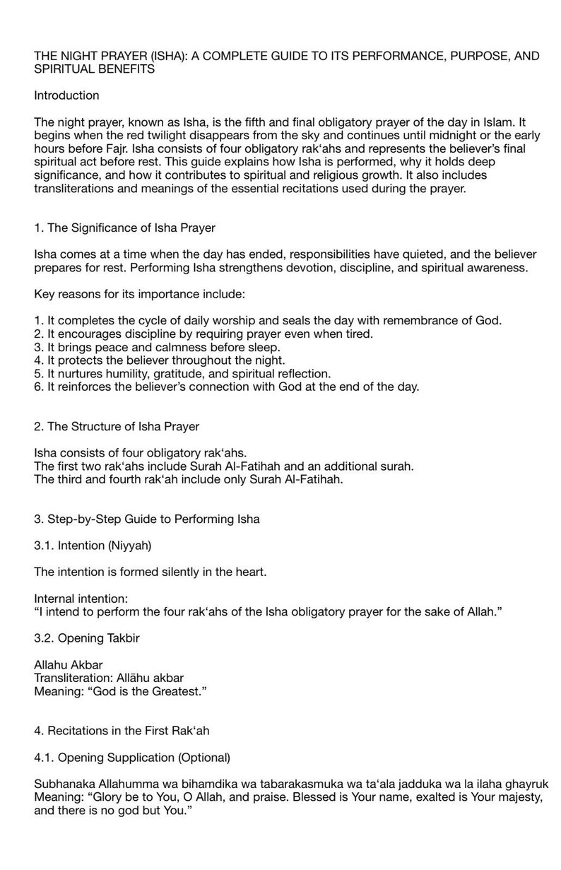 Isha Prayer Guide PDF | Step‑by‑step Islamic Salah Instructions - Etsy
