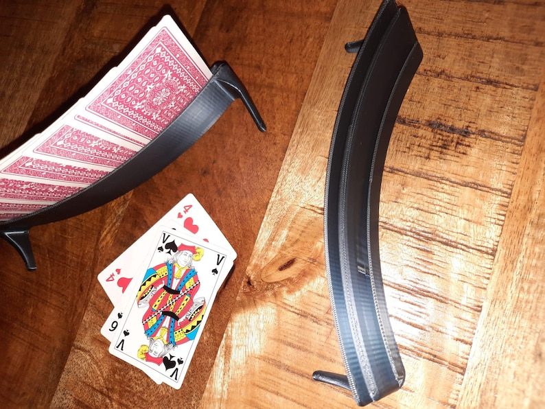 3D Printed Two-tier Card Holder Rack | Aid for Jokeren, Klaverjassen ...