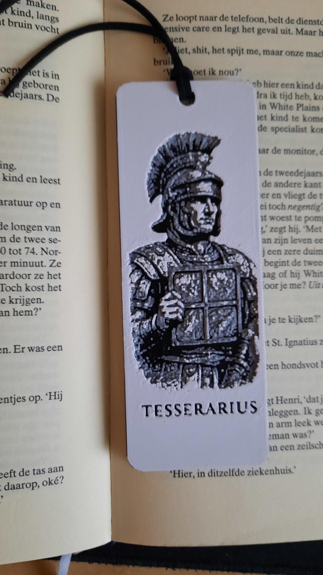 Tesserarius Bookmark 140×50 mm 3D Printed PLA Black-white | Roman ...