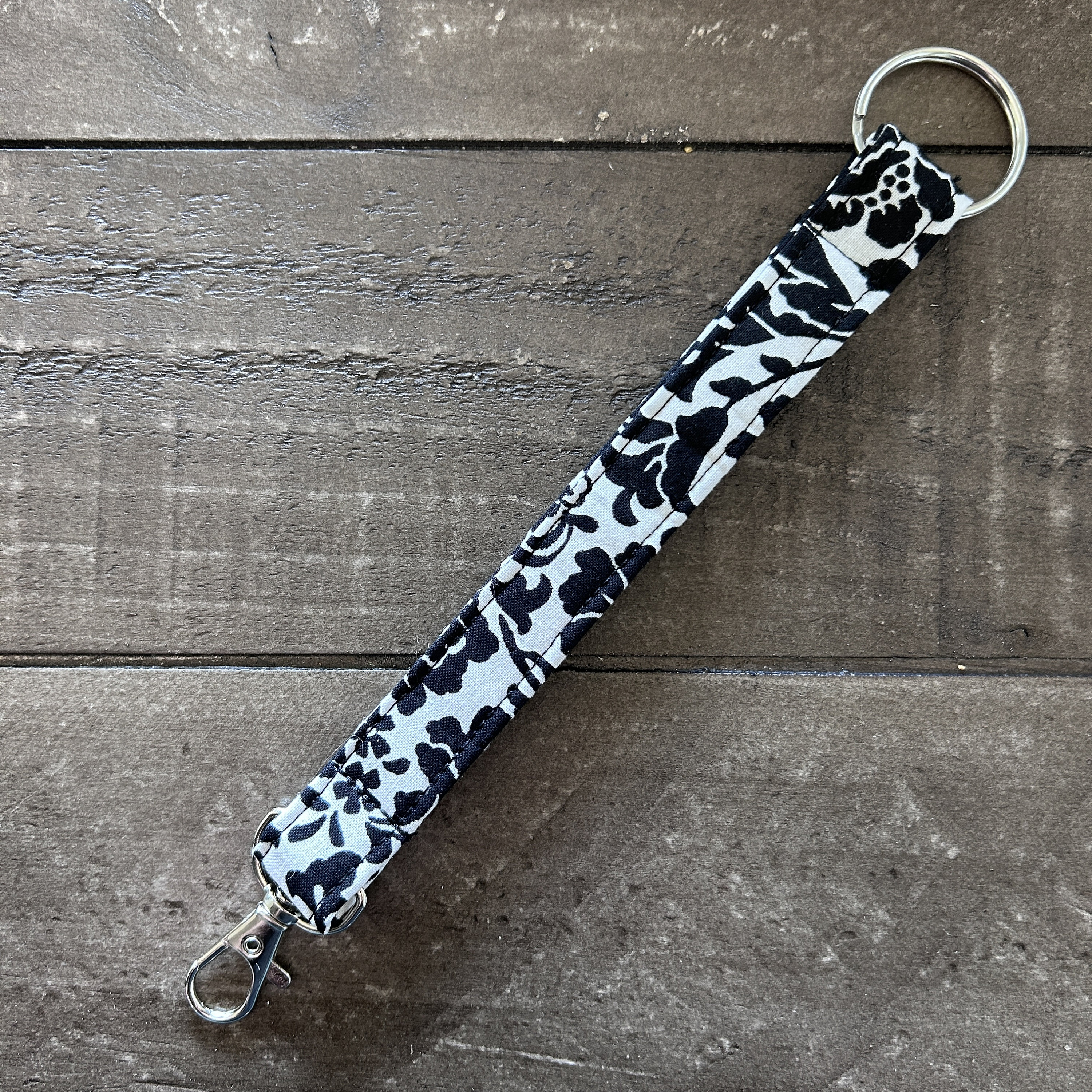 Floral Keychain Lanyard, Wristlet Strap, Key Fob Holder, Wallet Strap ...