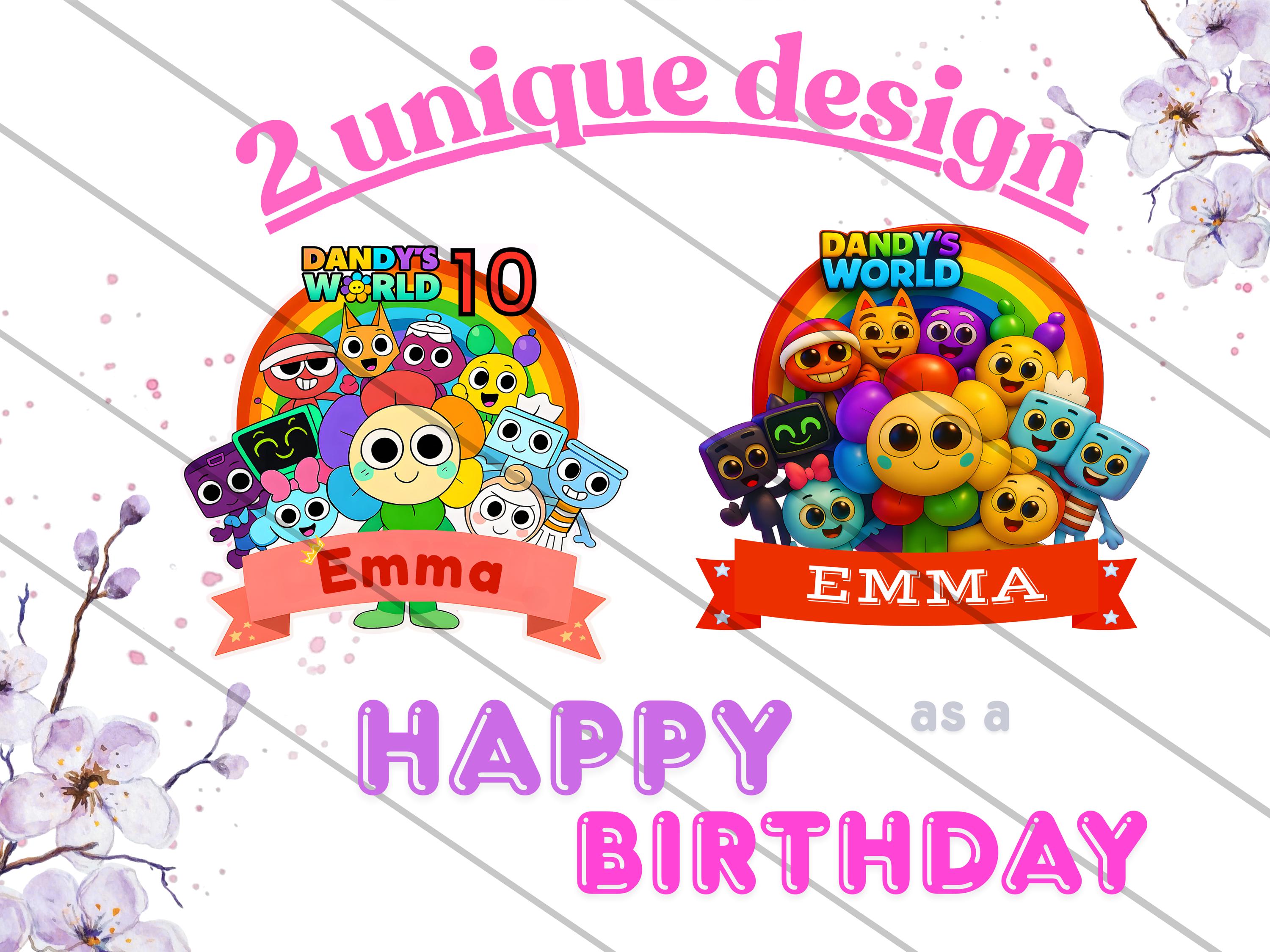 Dandy's World Party Topper Printable (canva Edit) — Kids Birthday ...