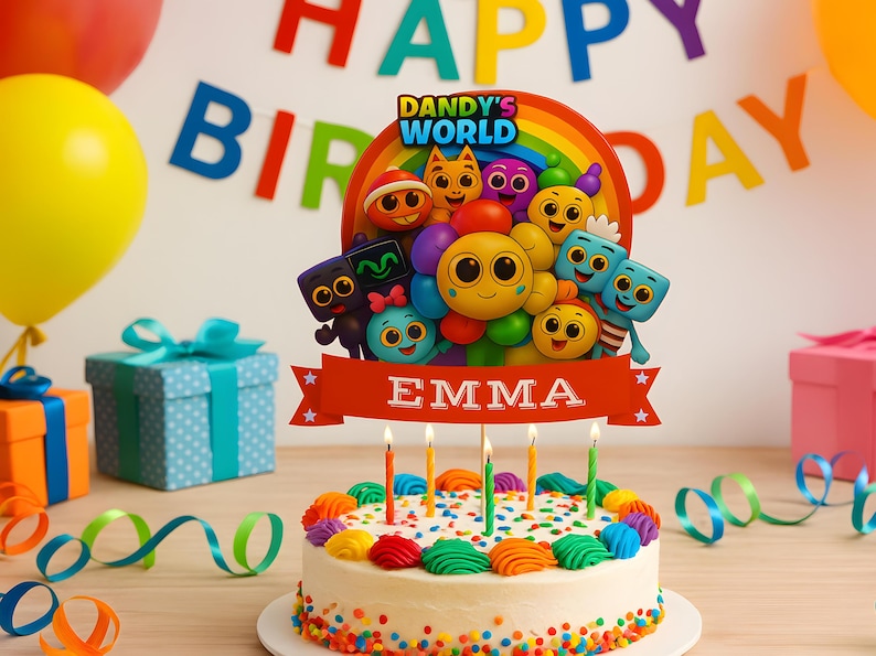 Dandy's World Party Topper Printable (canva Edit) — Kids Birthday ...