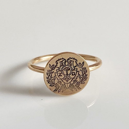 Chi Omega Crest Ring / Sorority Ring / Chi Omega Sorority / - Etsy