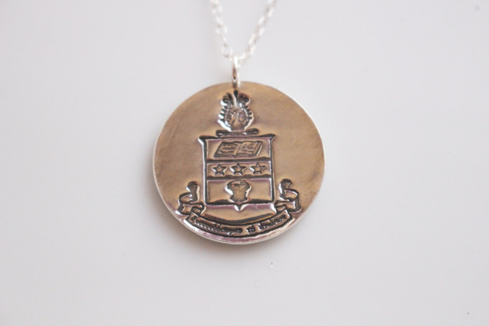 Alpha Chi Omega Crest Necklace // Coat of Arms Alpha Chi Omega // AXO ...