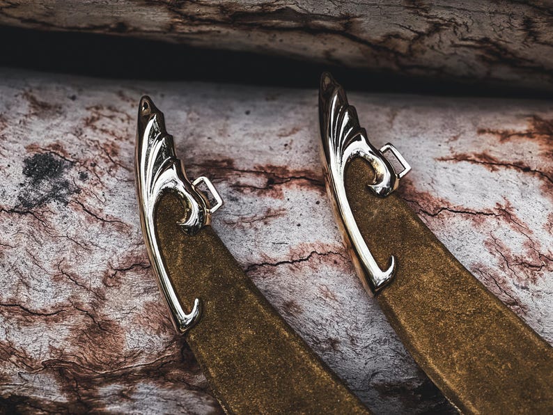 Custom Handmade Legolas Greenleaf’s Swords Duo With Wall Mount, Fantasy ...