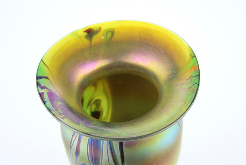 Iridescent Spittoon Hand Blown Art Glass by Eric W. Hansen - Etsy