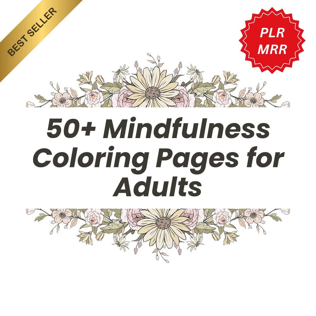 50+ Mindfulness Coloring Pages for Adults – Printable Stress Relief ...