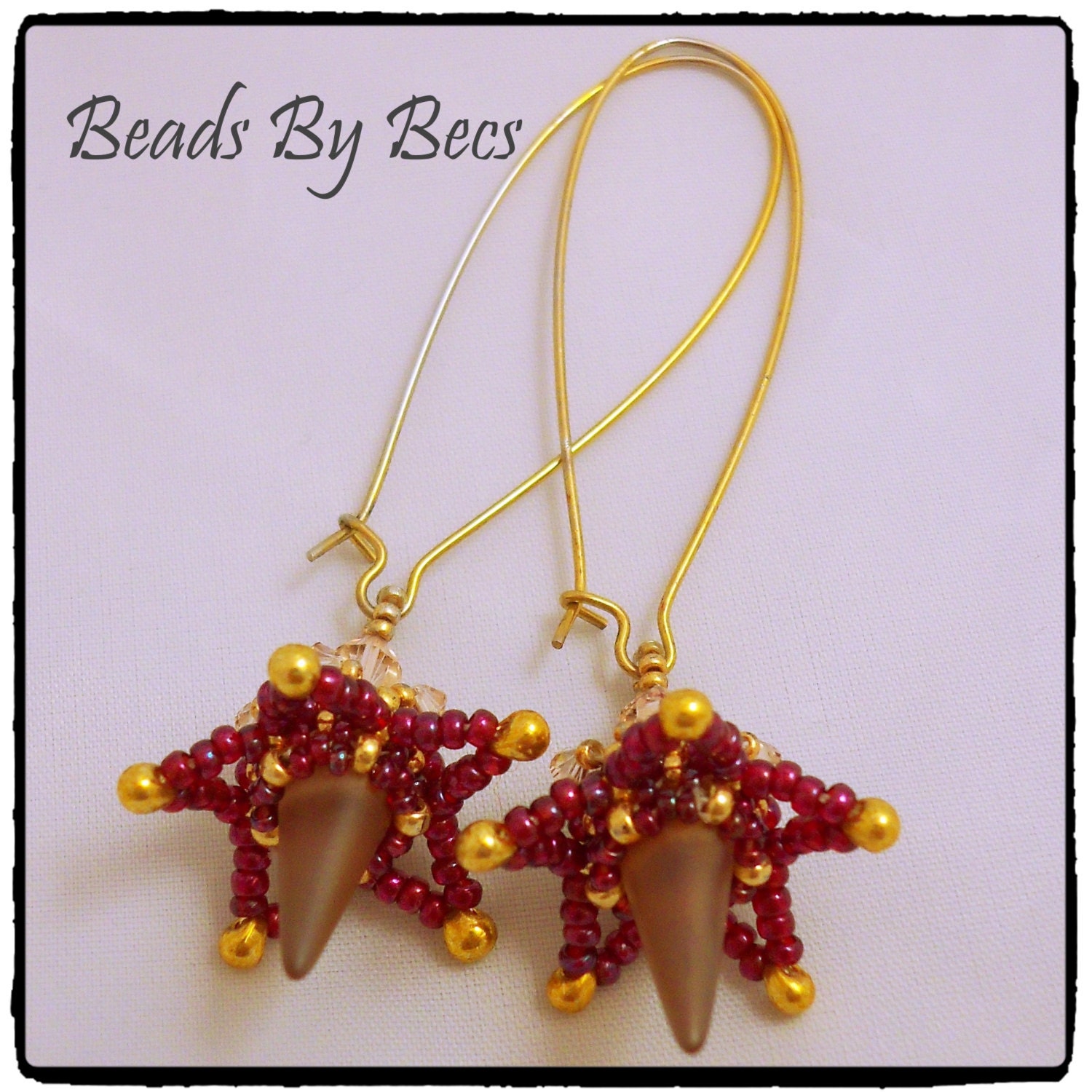 Tutorial: Midnight Fuchsia Earrings - Etsy