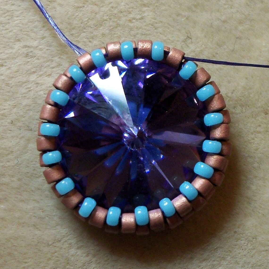 TUTORIAL: How to Bezel a Rivoli - Etsy