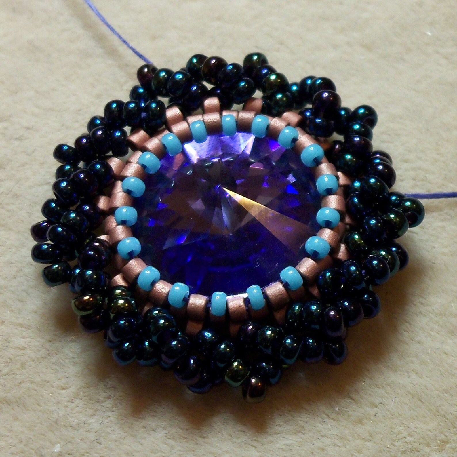 TUTORIAL: How to Bezel a Rivoli - Etsy