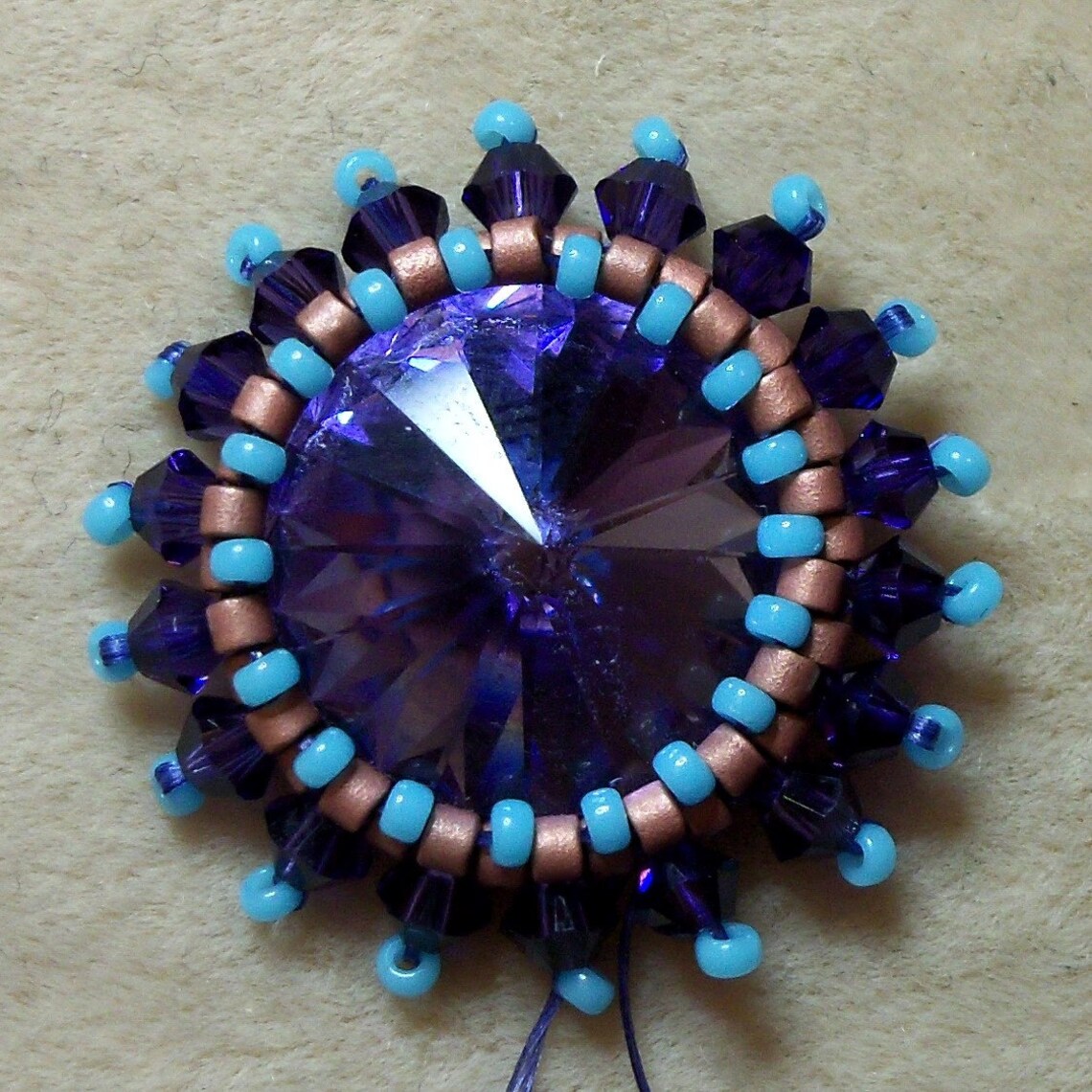 TUTORIAL: How to Bezel a Rivoli - Etsy