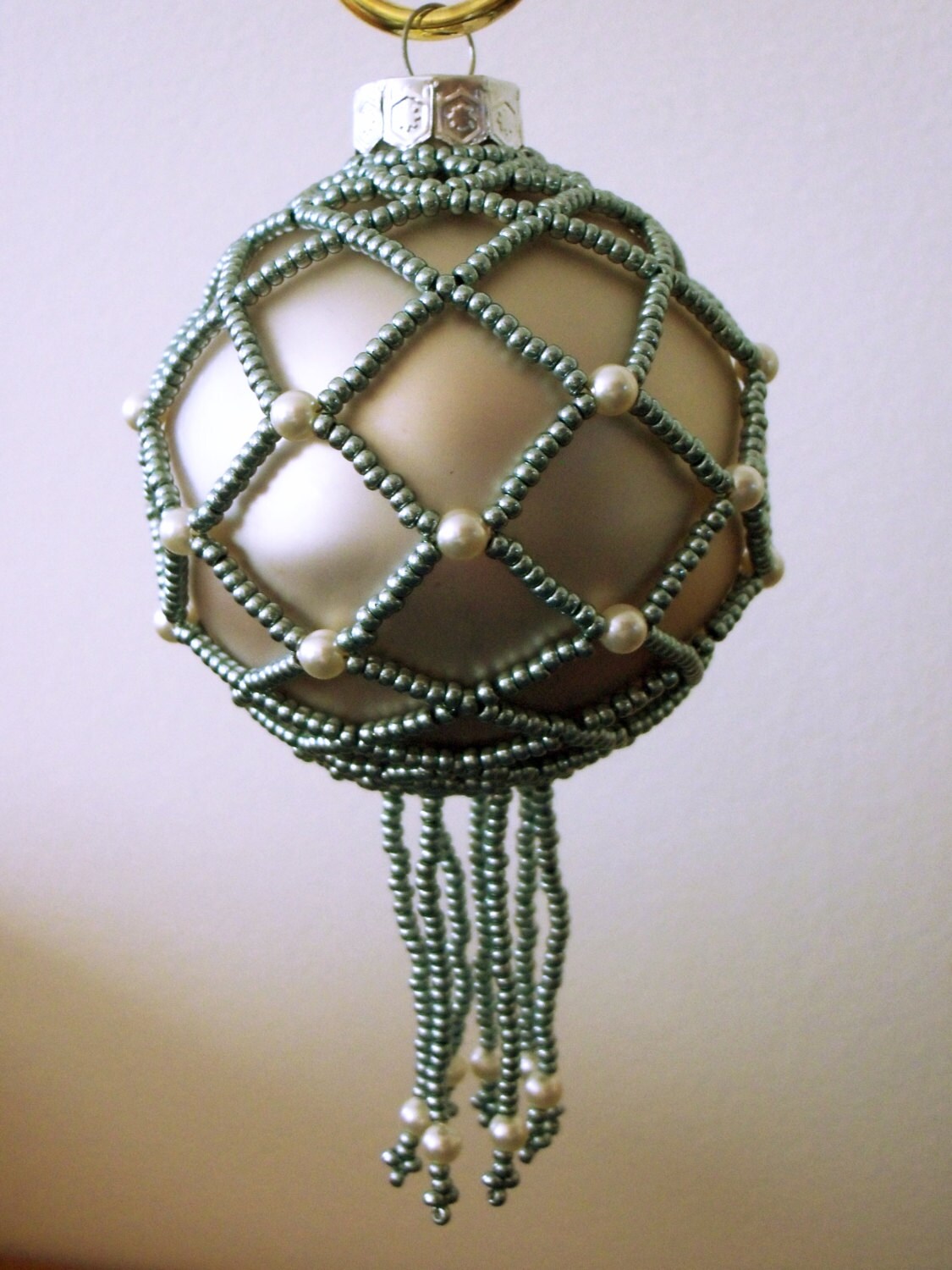 Tutorial Beaded Bauble Christmas Ornament - Etsy