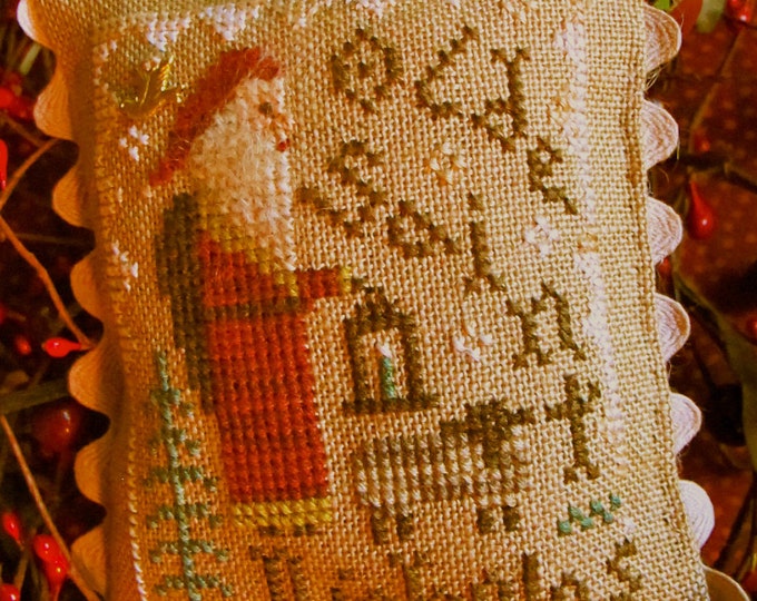 Olde Saint Nicholas Cross Stitch Pattern Includes Brass | Etsy