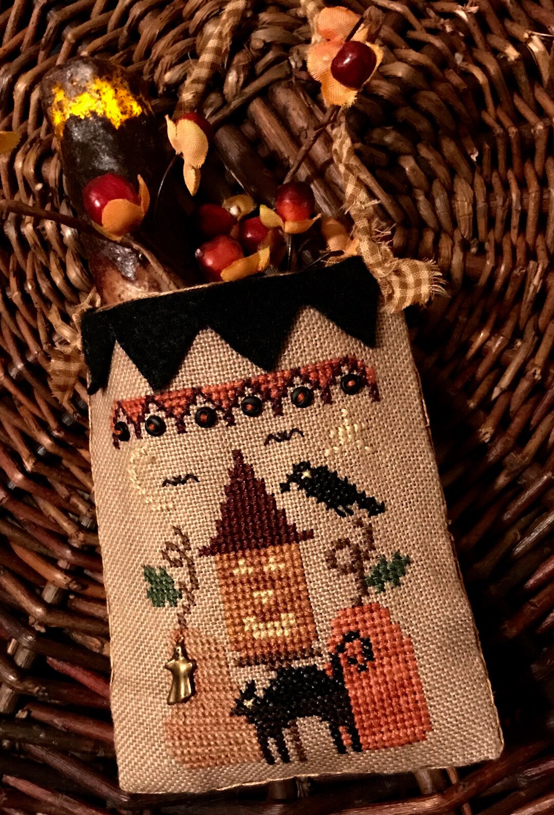 Punkin Pocket ~ Cross Stitch Pattern - Etsy