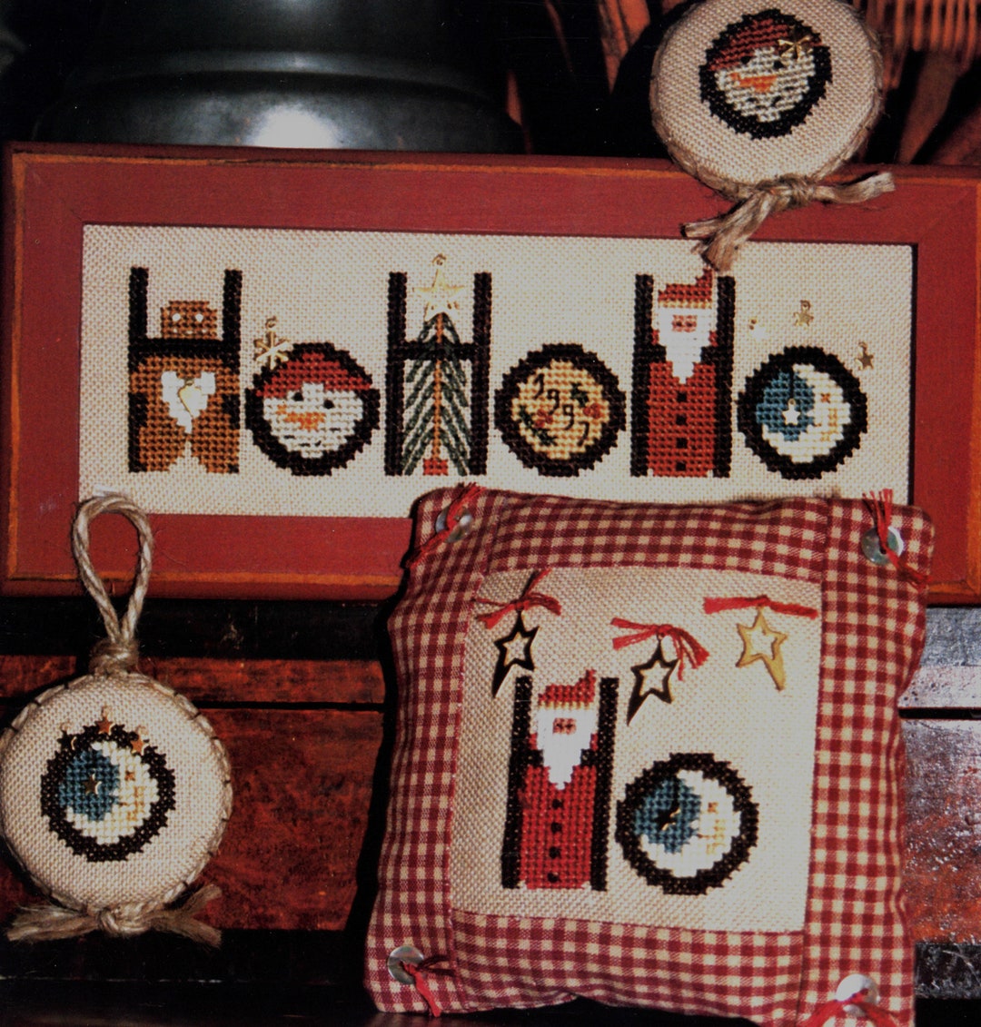 Ho Ho Ho ~ Cross Stitch Pattern ~ PAPER PATTERN - Etsy