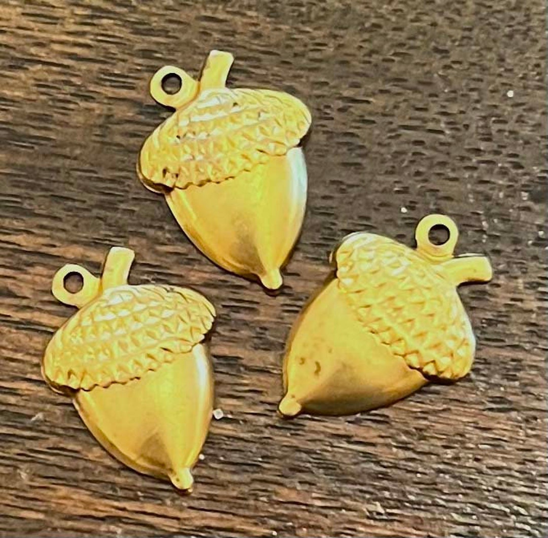 Acorn Charms (3 to a Package) ~ Price Includes Shipping - Etsy
