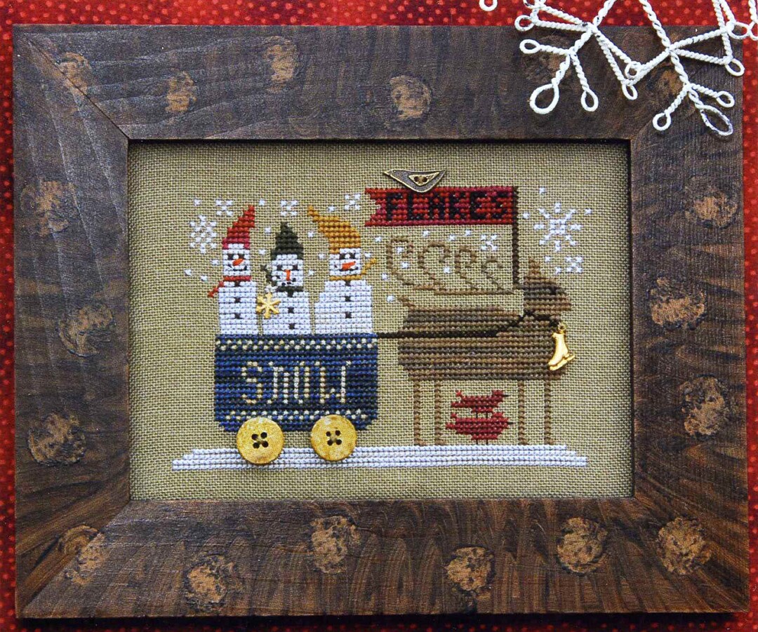 Delivering Snow ~ Cross Stitch Pattern - Etsy