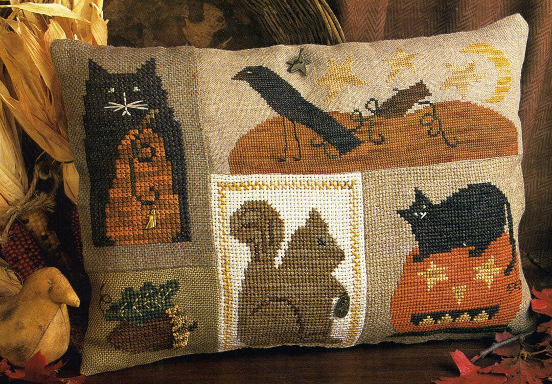 Autumn Patches ~ Cross Stitch Pattern - Etsy