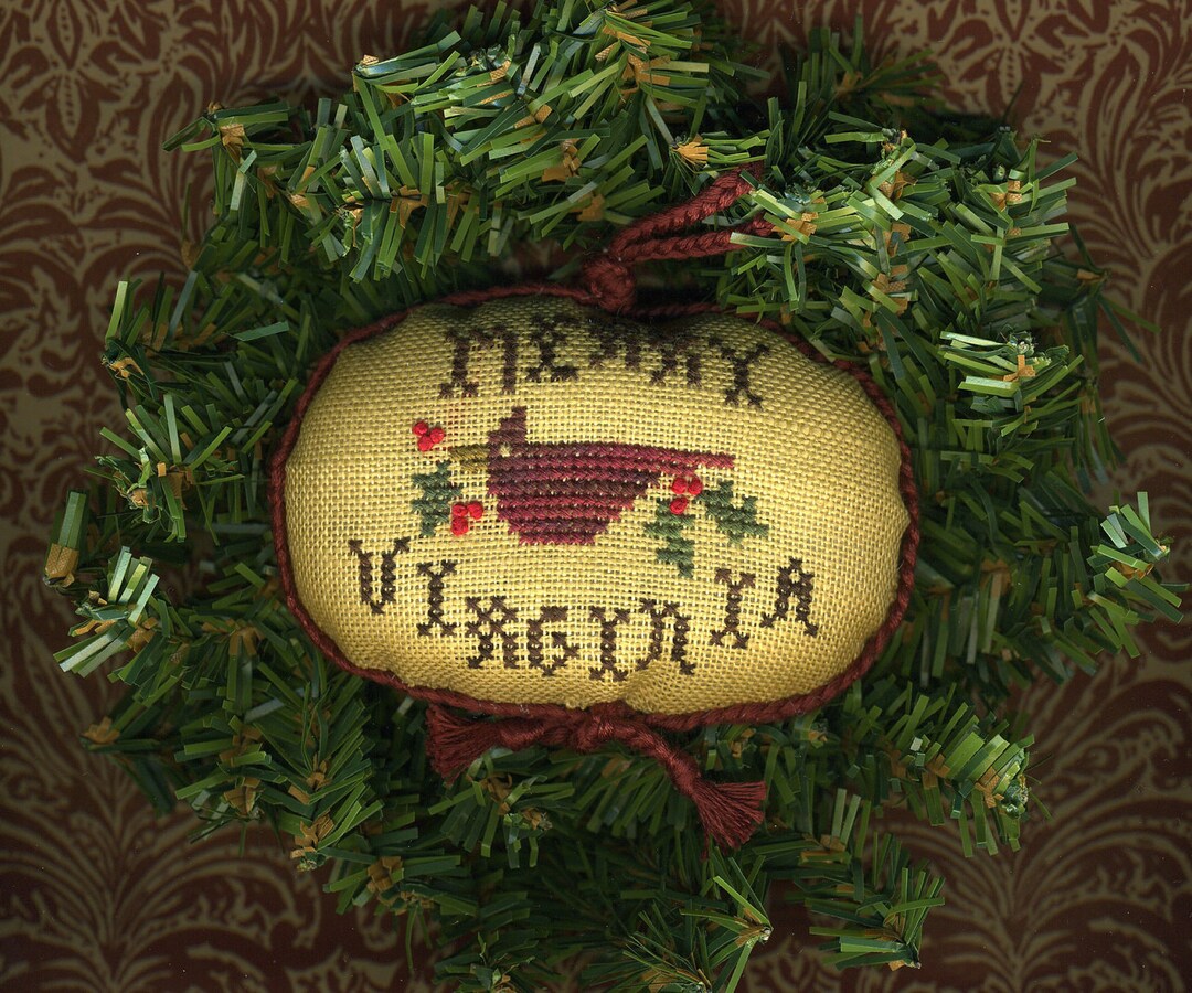 Merry Virginia Cross Stitch Pattern - Etsy
