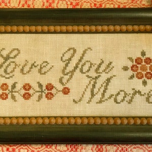 Love You More - Pdf/download Cross Stitch Pattern - Two Designs - Etsy