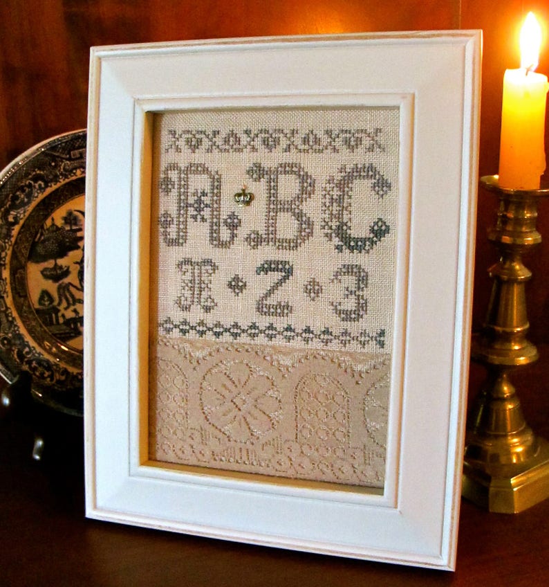 Elegant Lace Sampler Cross Stitch Design - Etsy