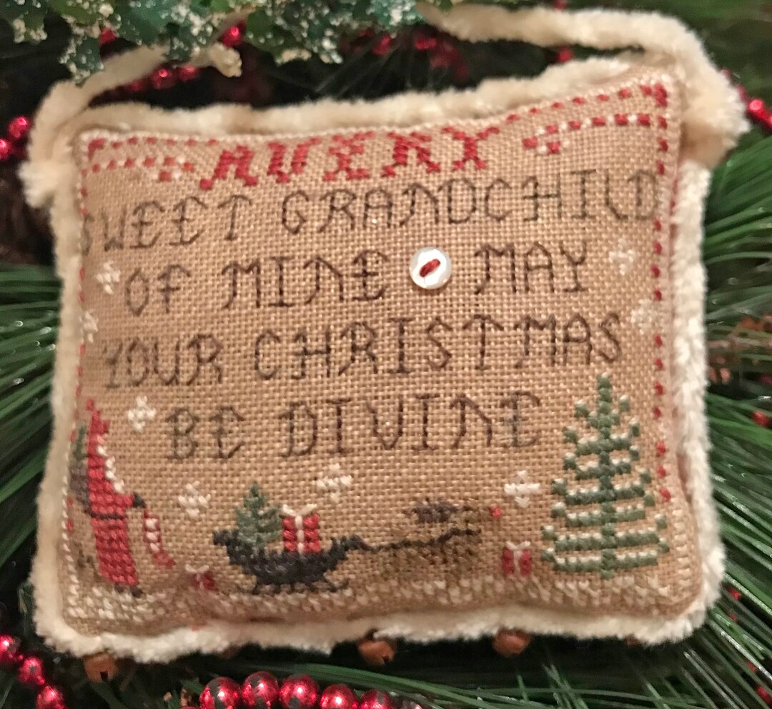 Sweet Grandchild/child 2021 Annual Ornament ~ Pdf/download Cross Stitch ...