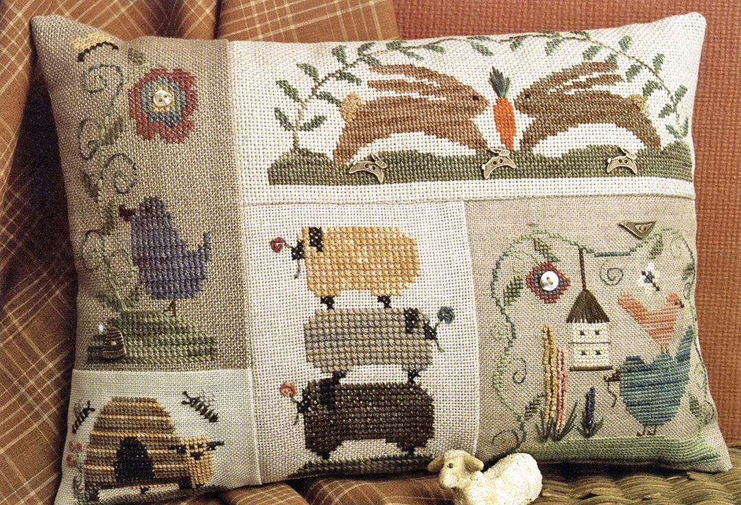 Spring Patches ~ Cross Stitch Pattern - Etsy