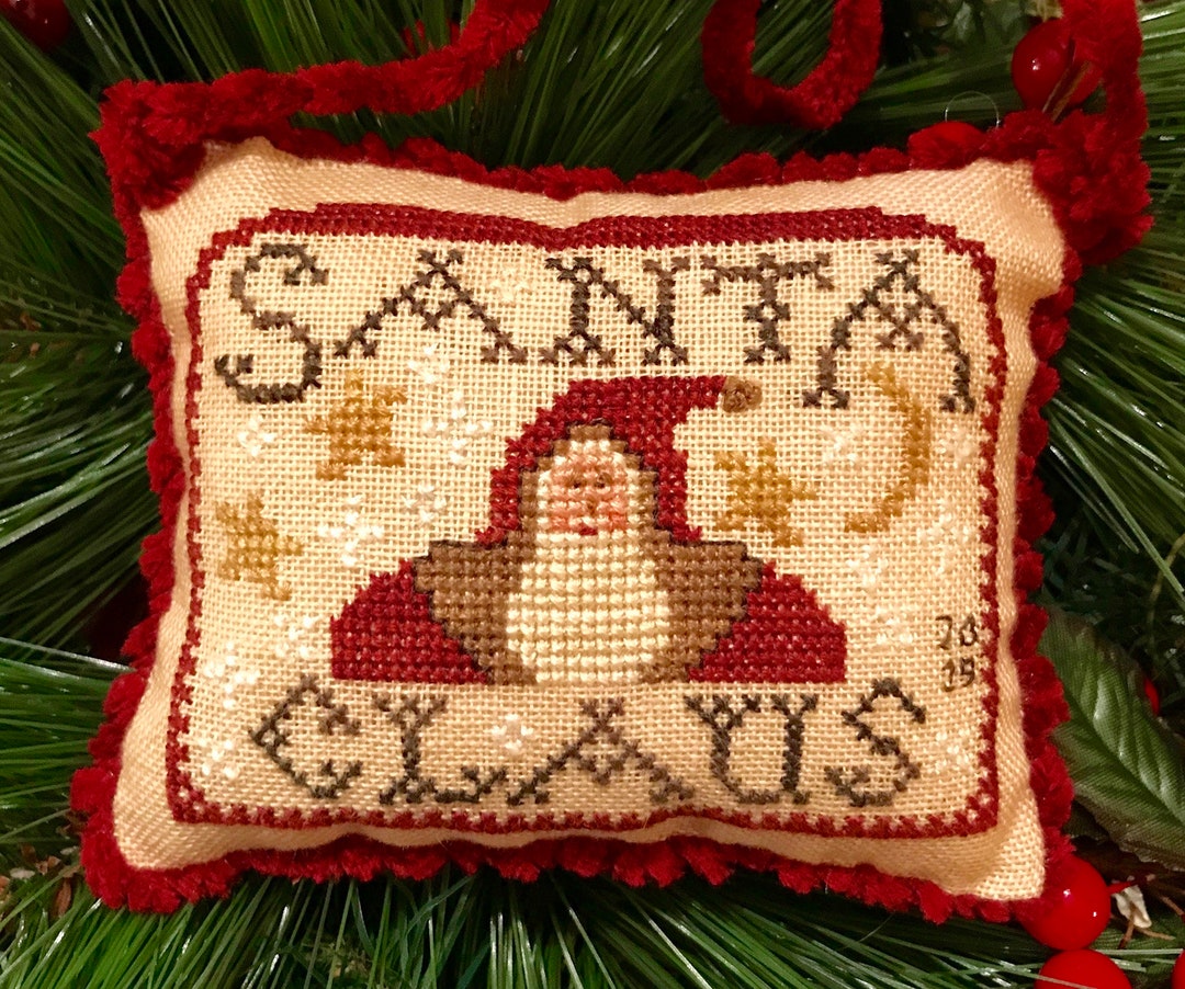 Dapper Santa ~ 2019 Annual Santa Ornament ~ Cross Stitch Pattern - Etsy