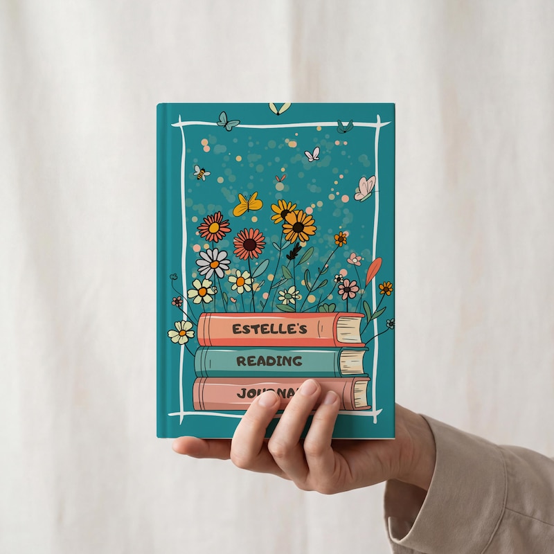 A5 Reading Log Book Cover - Etsy