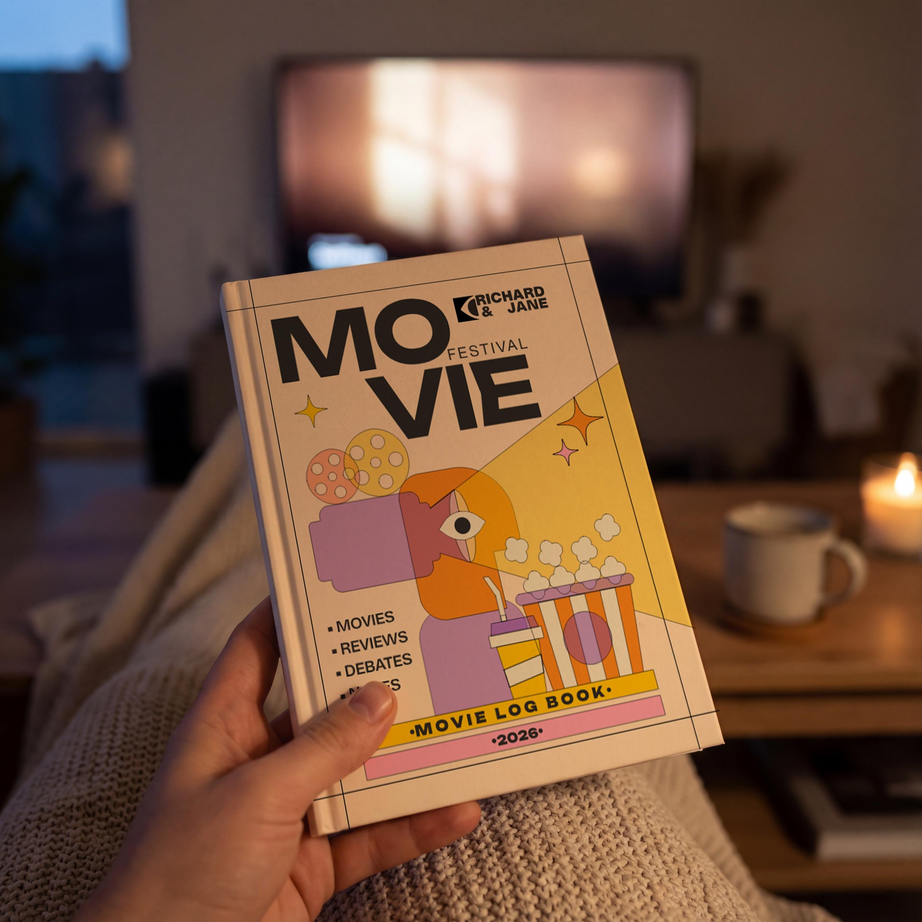 Personalized Movie Log Book: Custom Name Movie Review Notebook, Oscar ...
