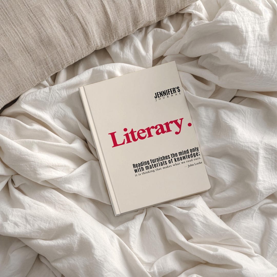 Personalized Literary Reading Journal A5: Minimal Book Review Log - Etsy