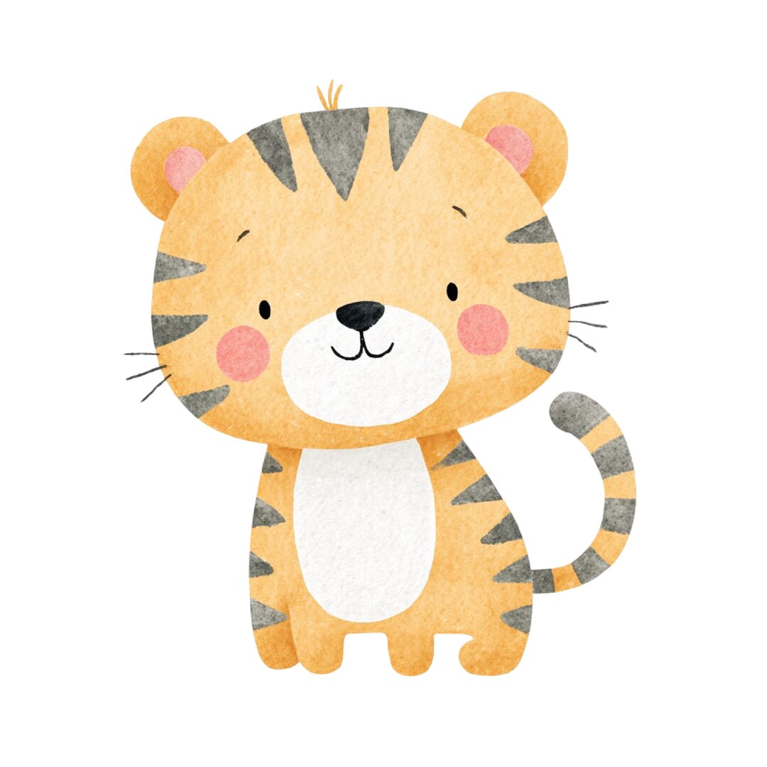 Baby Animals Watercolor Clipart Set | Nursery Forest Elements (digital ...