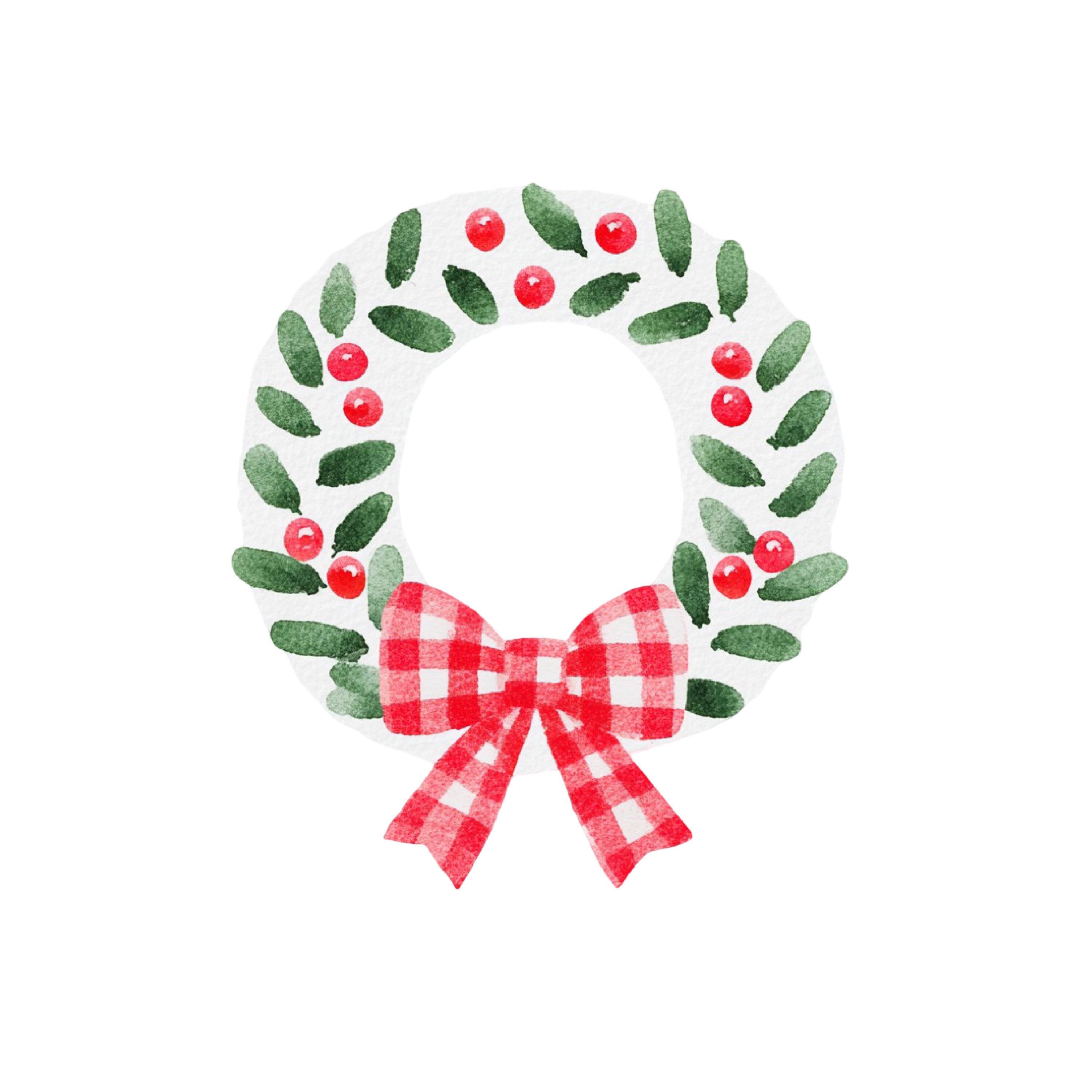 Plaid Christmas Clipart Set: Rustic Holiday PNG Bundle (digital ...