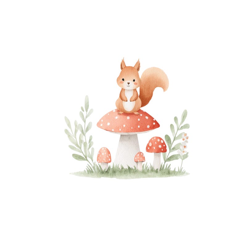 Forest Animals Clipart Set: Woodland Animal PNG Bundle (digital ...
