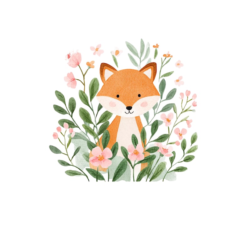 Forest Animals Clipart Set: Woodland Animal PNG Bundle (digital ...