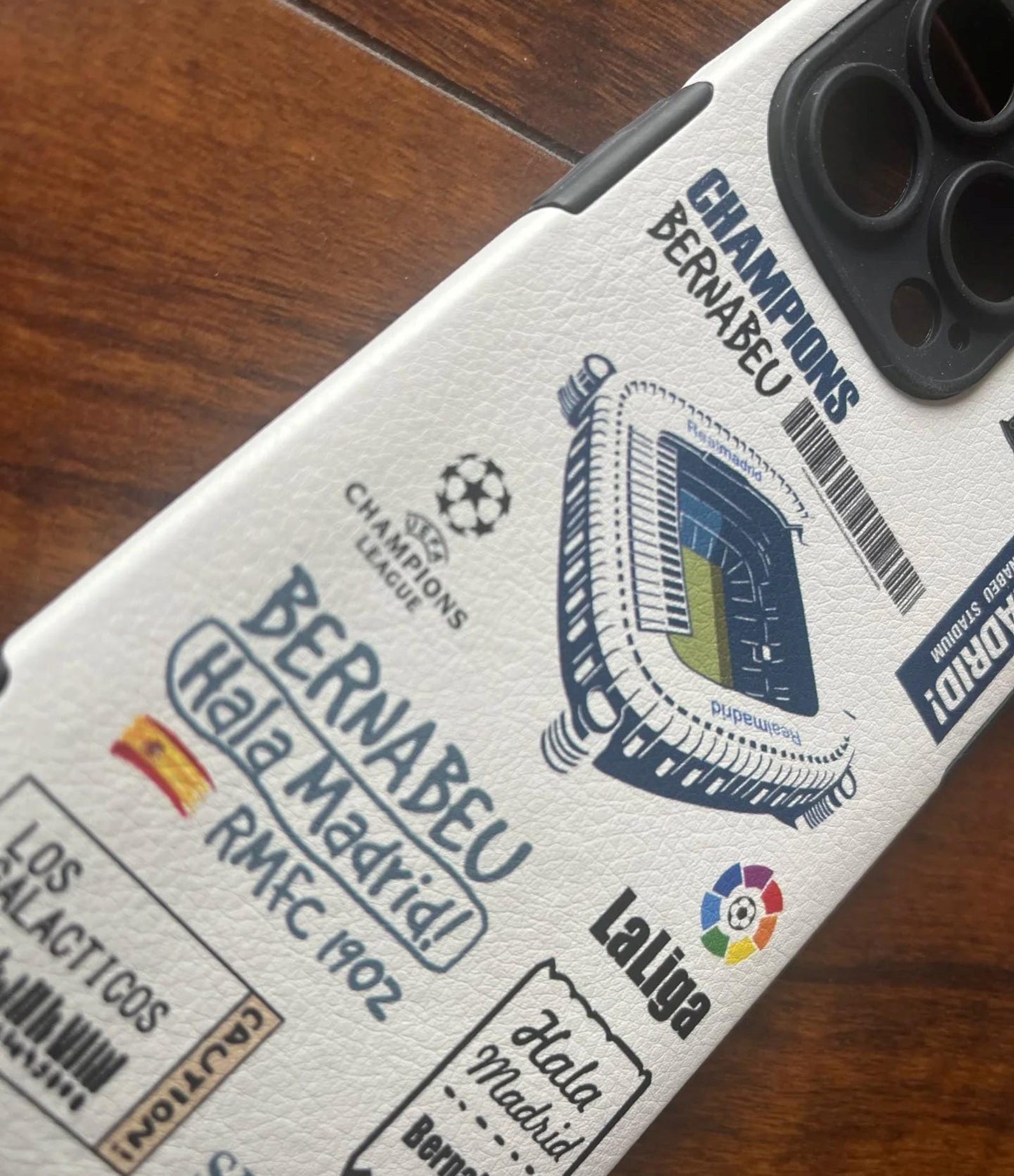 Real Madrid Bernabéu Stadium Phone Case – Hala Madrid Fan Cover, RMFC ...