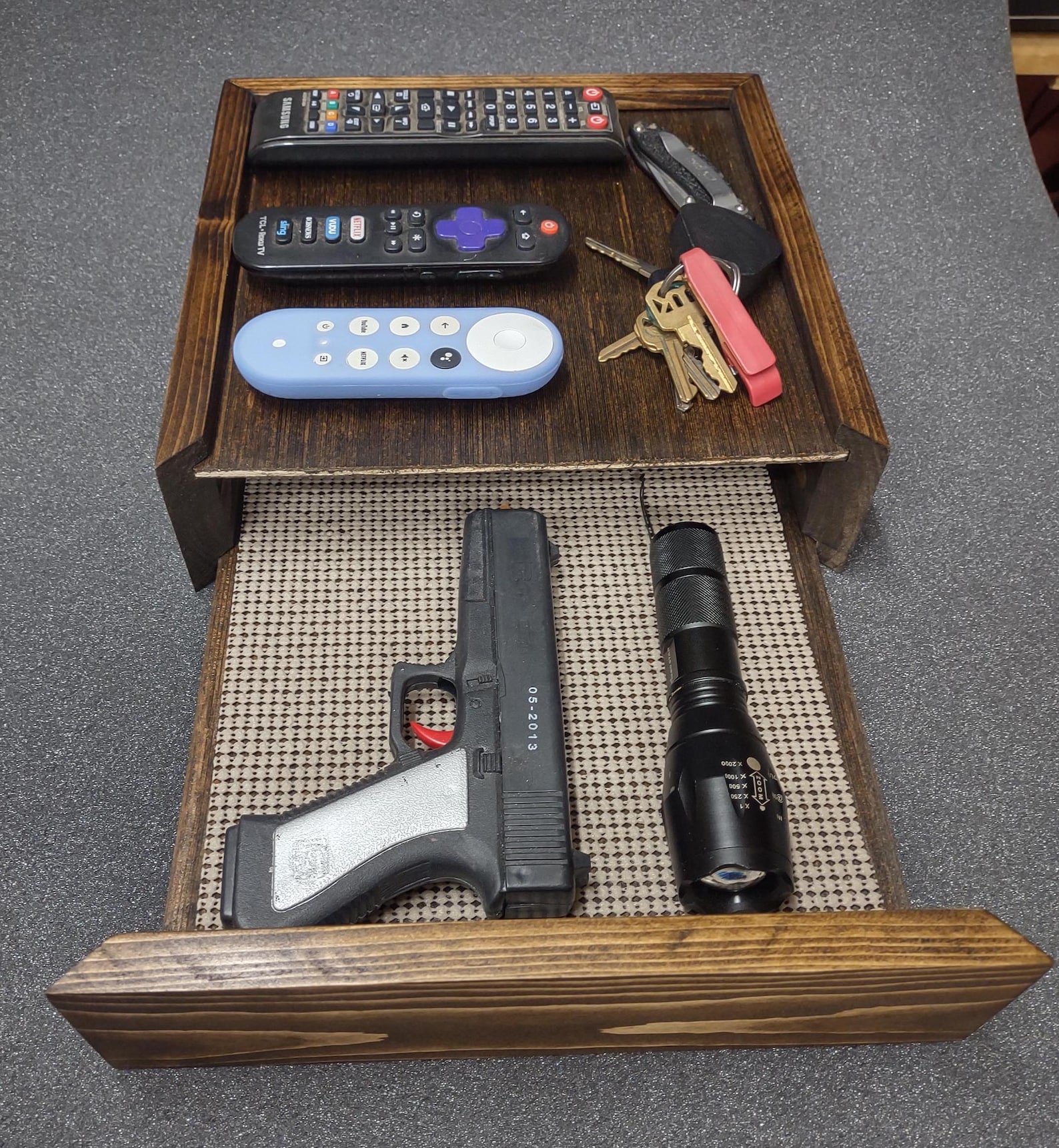 Hidden Gun Storage, EDC Tray, Concealment Every Day Carry, Hidden ...