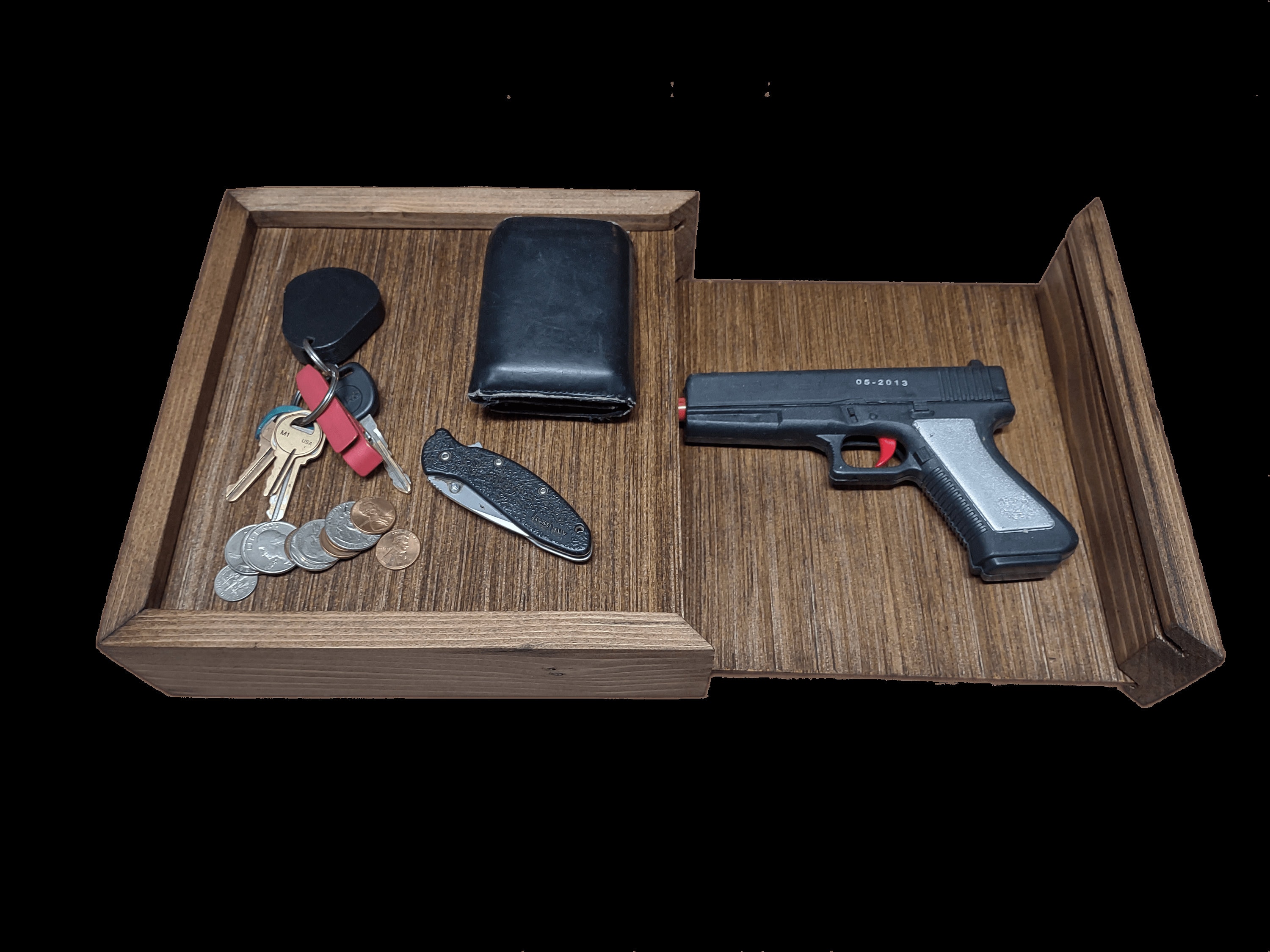 Hidden Gun Storage, EDC Tray, Concealment Every Day Carry, Hidden ...